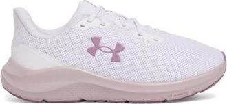 Under Armour UA Pursuit 4 Chaussures de course pour femme, Blanc / Blanc / Violet Prime, 39 EU