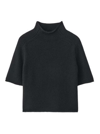 Lisa Yang Pull Col Roul&eacute; - Noir