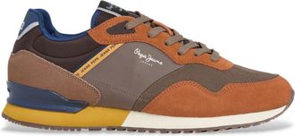Pepe Jeans London Herren London Brick M Sneak, Brown Tobacco Brown, 39 EU