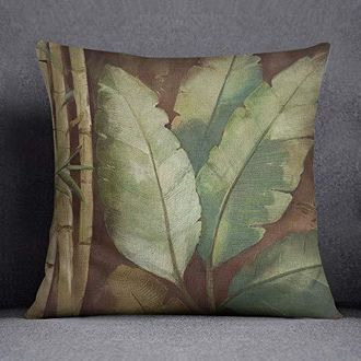 Bonamaison Le Jardin du Lin Kissenh&uuml;llen, Cotton, Mehrfarbig, 45x45