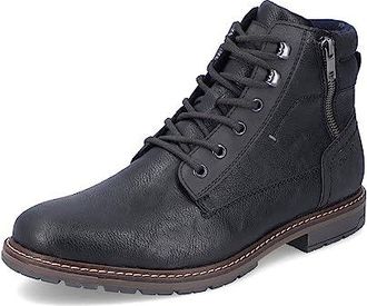 Rieker Homme Bottines 13742, Monsieur Bottines à Lacets,Demi-Botte,Botte à Lacets,Chaussure de Transition,Botte,Noir (Schwarz / 00),45 EU / 10.5 UK