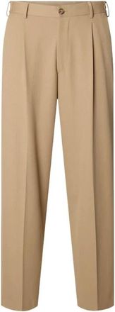 Selected Homme, Pantalons, Beige, Taille: W31 New Miles Loose Pantalons