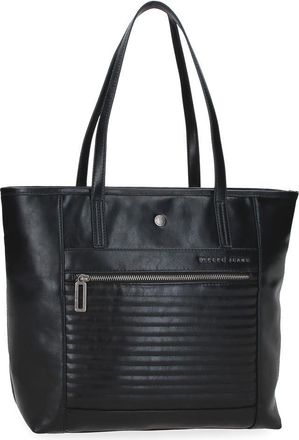 Pepe Jeans London Biker, Kulturbeutel, Umhängetaschen, perfekt zum Organisieren, mehrere Fächer von Joumma Bags, Schwarz, Bolso Tote, Tragetasche