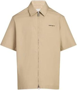 Carhartt Work in Progress Chemise &agrave; col zipp&eacute; et manches courtes