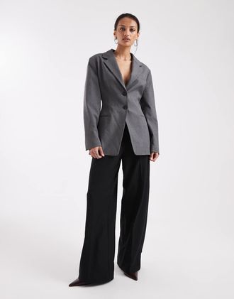 Asos Blazer cintr&eacute; - Gris