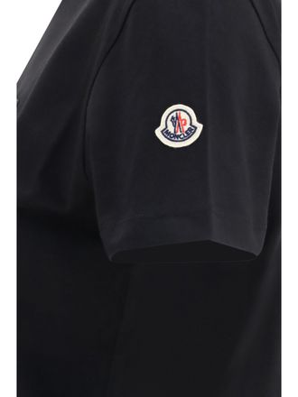 Moncler Womens Cotton T-Shirt Black T-Shirts & Jerseys