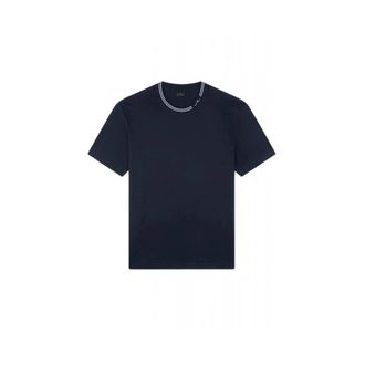 Paul & Shark Perl&eacute; Baumwolljersey T-Shirt - - Tops - Herren - Blau - M