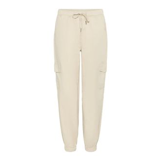 Cream Cargo-inspirierte lockere Crotilie-Hose - - Trousers - Damen - Beige - XL