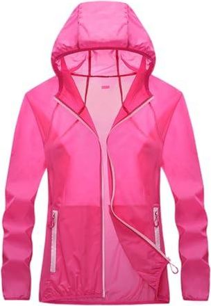 Generic Vestes pour femmes 2026 Veste de soleil l&eacute;g&egrave;re respirante et d&eacute;contract&eacute;e pour activit&eacute;s de plein air Protection d&eacute;t&eacute; Coupe-vent Couche fine, rose vif