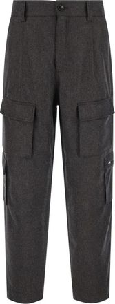 Brunello Cucinelli Cargo-Hose - - Trousers - Herren - Grau - L