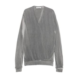 Our Legacy Parallel V-Neck - - Knitwear - Herren - Grau - L