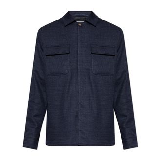 Eleventy Hemd mit Taschen - - Jackets - Herren - Blau - 3XL