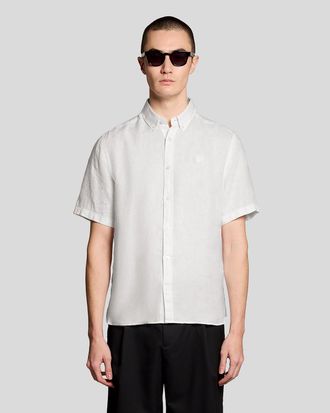 Lyle & Scott Kurzarm-Leinenhemd