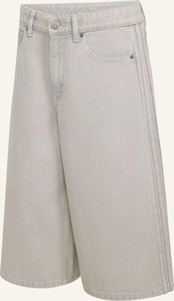 adidas Originals Adidas Originals Denim-Jorts Mit Mittelhohem Bund grau