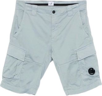 C.P. Company C.p. Company, Homme, Shorts, Bleu, Taille: M Stretch Sateen Cargo Lens Shorts