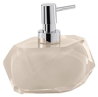 Gedy Chanelle Seifenspender, Kunstharz, Beige, 7,8 x 11,5 x 12,6