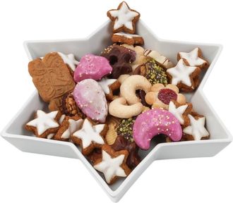 Holst Porzellan CC 130 Porzellan Stern-Schale 30 cm/1.00 l Aurora Wei&szlig; 30 x 30 x 4,5 cm 1 St&uuml;ck