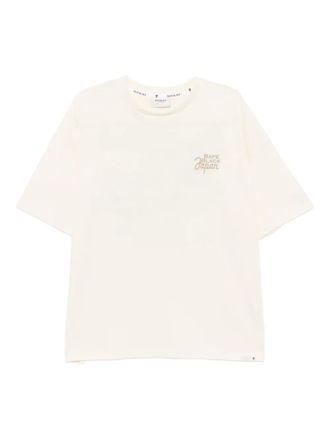 A Bathing Ape t-shirt à logo brodé - Tons neutres