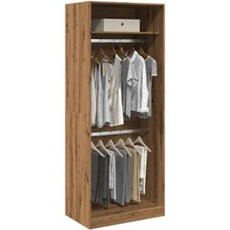 vidaXL Vidaxl - Garde-robe ch&ecirc;ne artisanal 80x50x200 cm bois ding&eacute;nierie