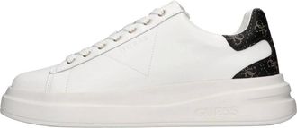 Guess Homme, Chaussures, Blanc, Taille: 43 EU Elba 4G Logo Baskets