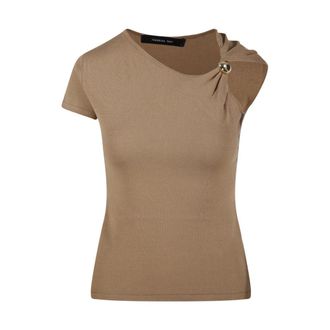 Federica Tosi W&uuml;sten Top - - Blouses & Shirts - Damen - Beige - S