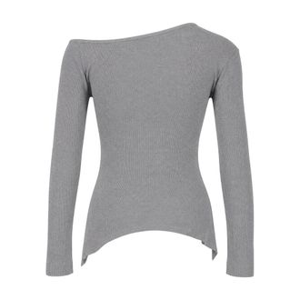 Vivienne Westwood Asymmetric Off-Shoulder T-Shirt - Grey