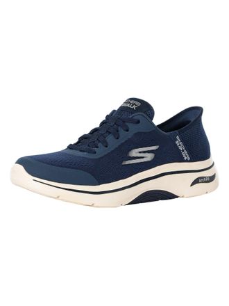 Skechers Herren Hands-Free Slip-ins Go Walk Arch Fit 2.0 Simplicity 2 Sports Shoes, Navy Textile Synthetic, 42.5 EU