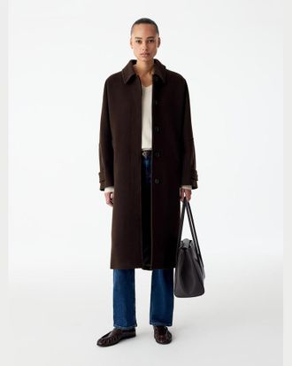 Arket Wool-Blend Relaxed Coat -Braun