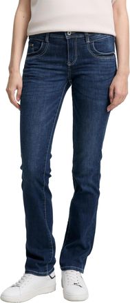 Tom Tailor Damen Jeans Alexa Straight - Straight Fit - Blau - Dark Stone Wash, Größe:31W / 34L, Farbe:Dark Stone Wash Denim 10282