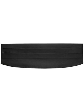Emporio Armani Kummerbund mit Falten - Schwarz