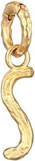 Elli Pendentif Femmes Lettre S Look Organique en argent sterling 925 plaqué or