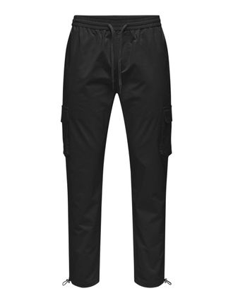 Only & Sons Herren Onscommon 0182 Pant Cargohose, Schwarz, L EU