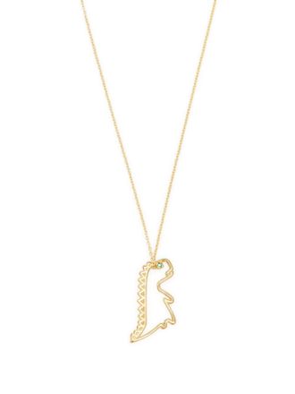 Aliita collier en or 9ct &agrave; motif dinosaure - Jaune