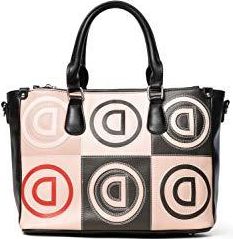 Desigual Femme Écusson Logo Bols_Safi Vêtement, Beige, 15.3X23.3X33.8 Cm (B X H T)
