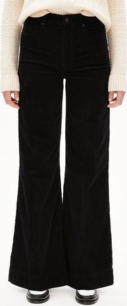 Armedangels Damen vegan Hose Murliaa Corduroy Schwarz