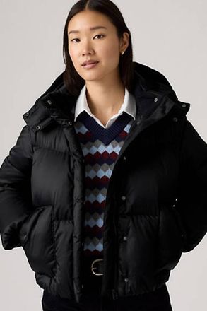 Levi's Veste Western Bubble Shortie - Femme - Noir / Anthracite Night - XS