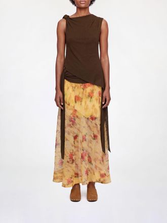Ganni Top Femme couleur Marron