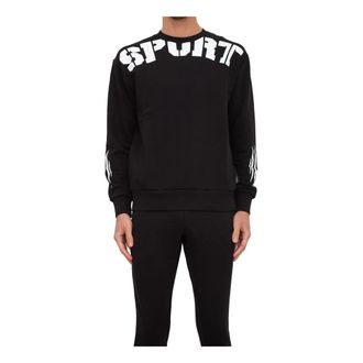 Plein Sport Stylischer Sweatshirt f&uuml;r Aktiven Lebensstil - - Sport - Herren - Schwarzk - M