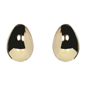 Coperni Femme, Accessoires, Jaune, Taille: ONE Size Boucles doreilles dor&eacute;es avec logo en forme de C