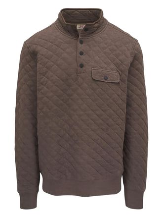 Faherty sweat &agrave; poche matelass&eacute;e - Marron