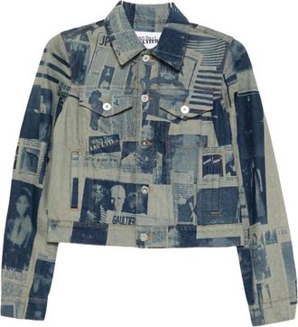 Jean Paul Gaultier Femme, Vestes, Bleu, Taille: 38 FR Outerwear Jean Paul Gaultier