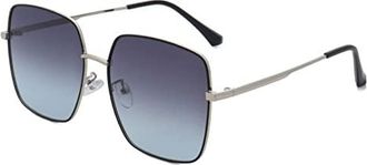 Generic Designer 2025 pour femmes, lunettes de soleil polarisées tendance rétro en métal, décoration pare-soleil (couleur : C, taille : moyenne), b, Taille un