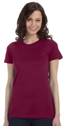 Bella + Canvas Bella+Canvas: The Favorite T-Shirt 6004, Gr&ouml;&szlig;e:L;Farbe:Maroon