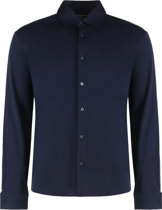 Moorer Homme, Chemises, Bleu, Taille: M Montalcino Shirt