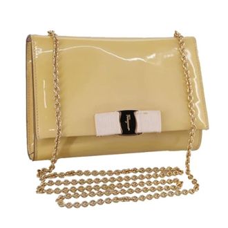 Ferragamo Pre-owned Toile sacs-ports-paule - Femme - Pre-owned - Jaune - Taille: ONE Size
