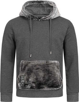 Red Bridge Hoodie mit Teddyfell-Details Lässiger Kapuzenpullover