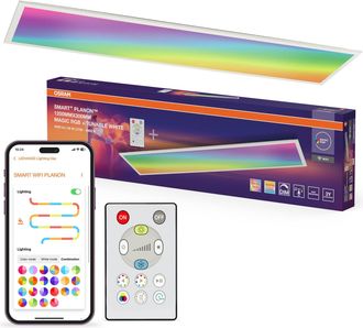 Osram SMART + WIFI PLANON MAGIC LED Panelleuchte, weiß, 36W, 3600lm, Weißlichtfunktion, dimmbar, dynamischer Magic-RGB Lichteffekt, lange Lebensdauer, App-s