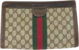 Gucci Sac bandouli&egrave;re Pre-owned en toile GG Supreme et cuir - Homme - Pre-owned - Beige - Taille: ONE Size