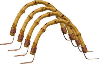 BESPORTBLE 4 St&uuml;ck Teiliges Bambus teekannen griff Verschlei&szlig;feste Kompakte Teekannen griffe Handliche Ersatzgriffe f&uuml;r Teekessel und Teekannen Einfach zu Montie