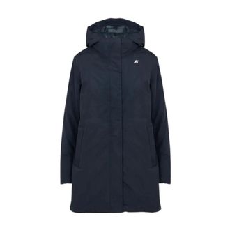 K-Way Blaue wasserdichte Jacke mit weichem Futter - - Jackets - Damen - Blau - S